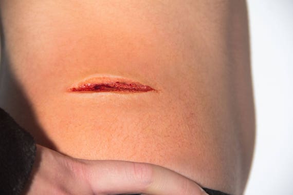 Silicone prosthetics Stab wounds C2C17 Platinum silicone | Etsy