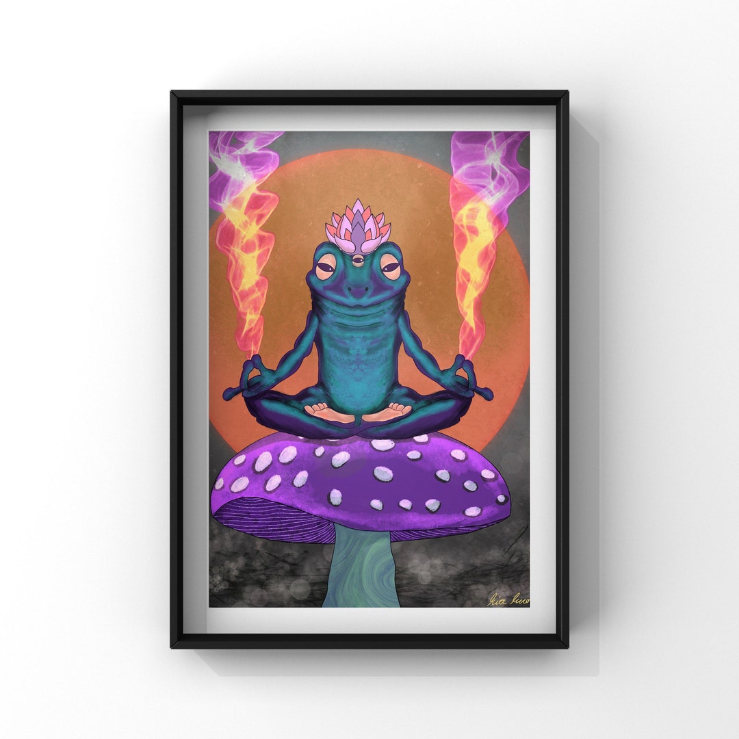Zen Frog - Etsy