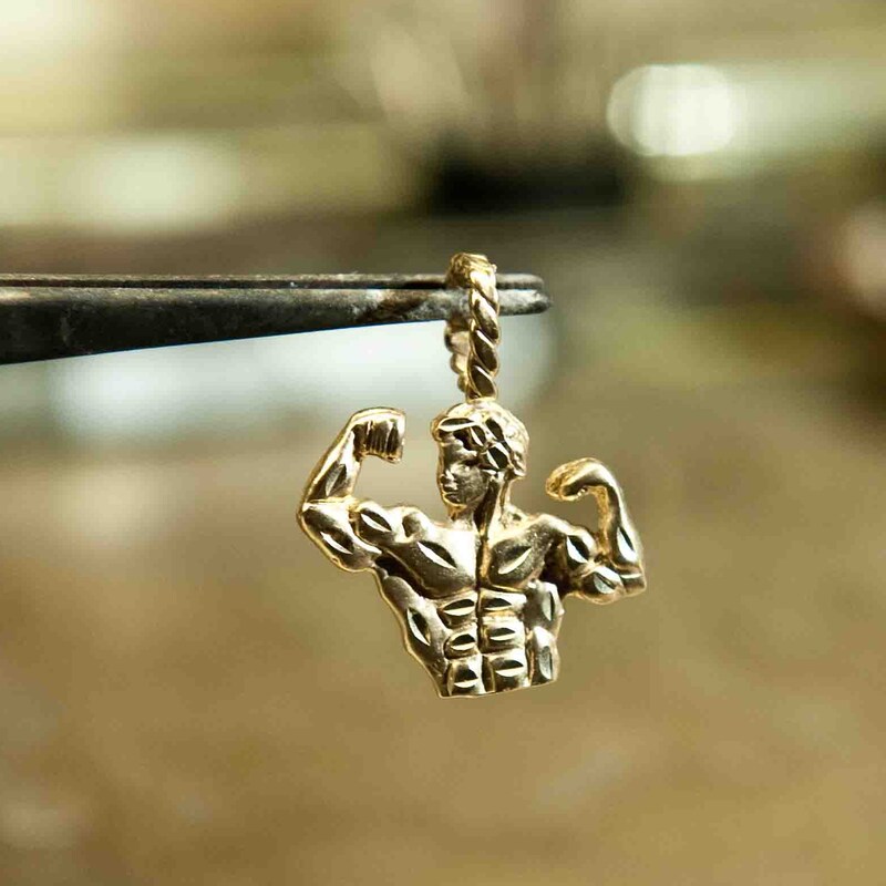 Muscle Men Necklace - Etsy