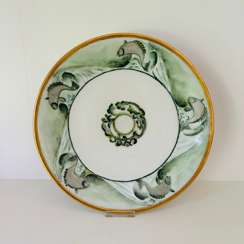 Limoges Fish Plates - Etsy