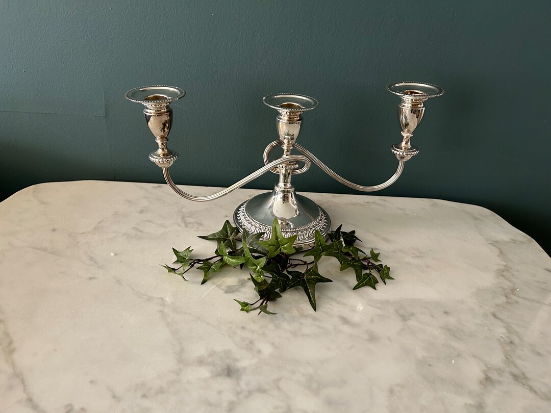 Silver Candelabra. Vintage Viners of Sheffield Candlestick. - Etsy