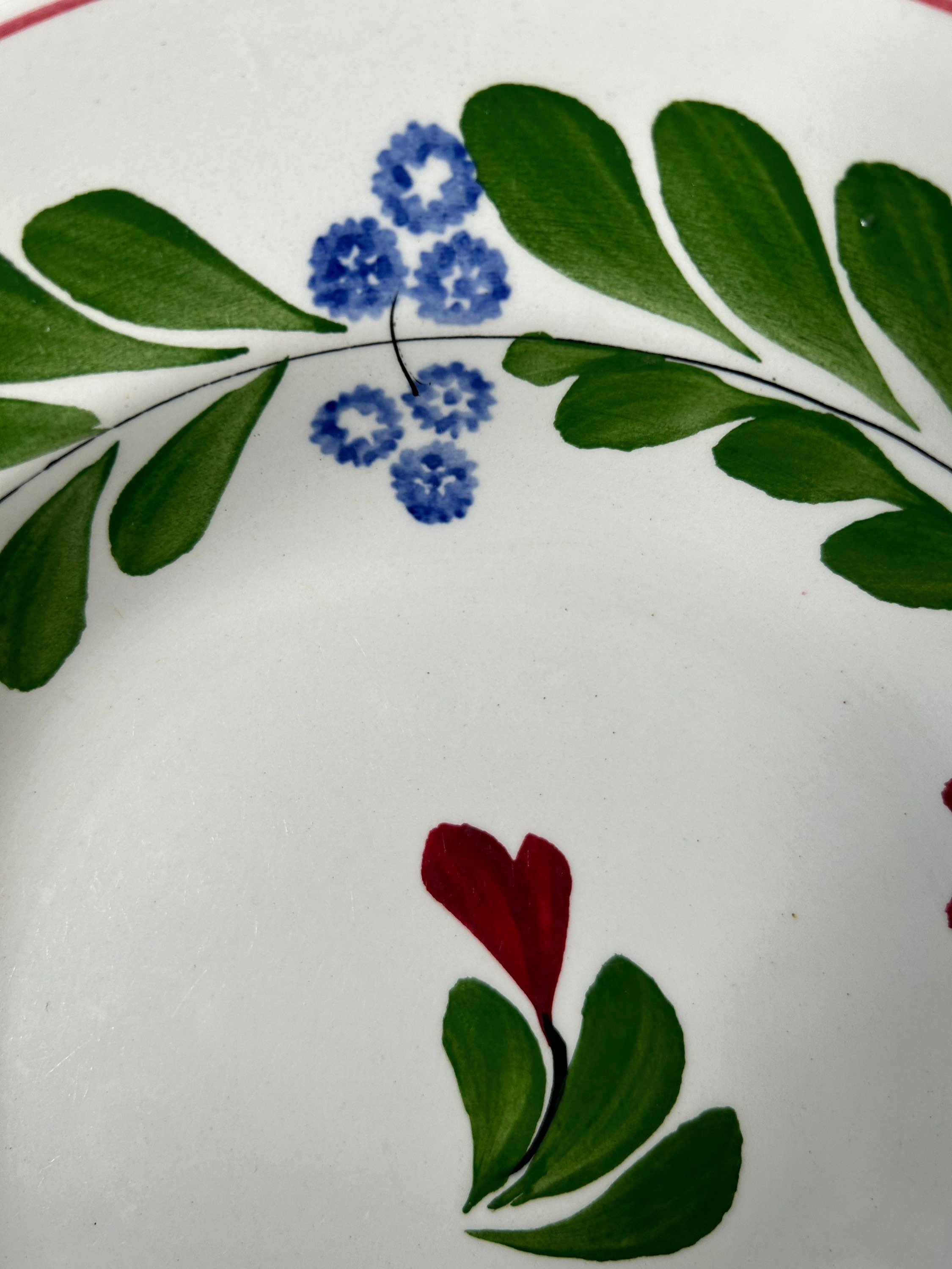 Adams Spongeware Stick Spatter Dishes. Antique Soup Bowls. English ...