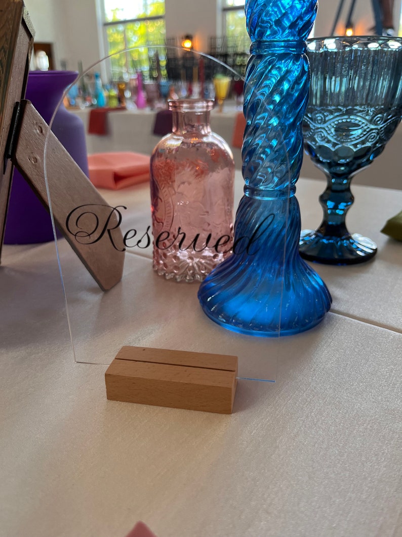 Reserved Acrylic Arch Signs - Etsy