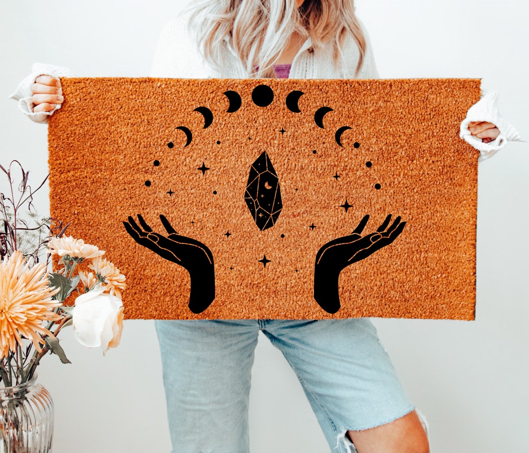 Handmade Witchy Coir Doormat | Housewarming Gift | Welcome Door Mat ...