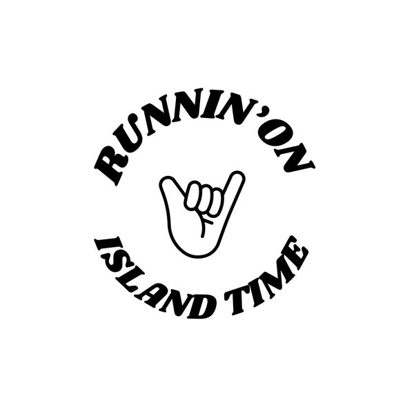 Island Time Decal - Etsy