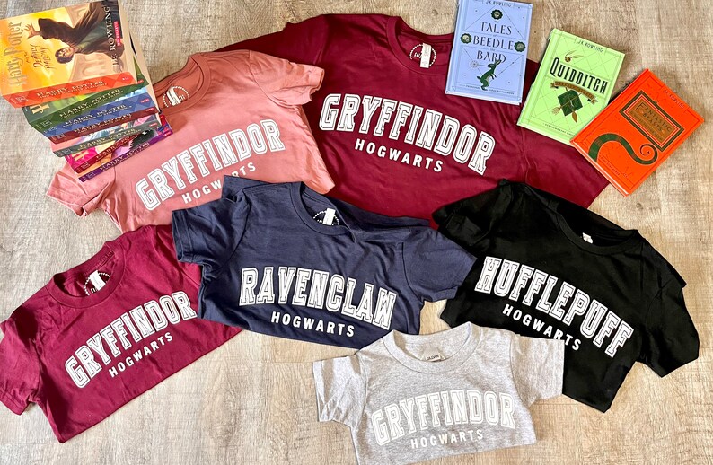 HP Hogwarts House T-shirts - Etsy