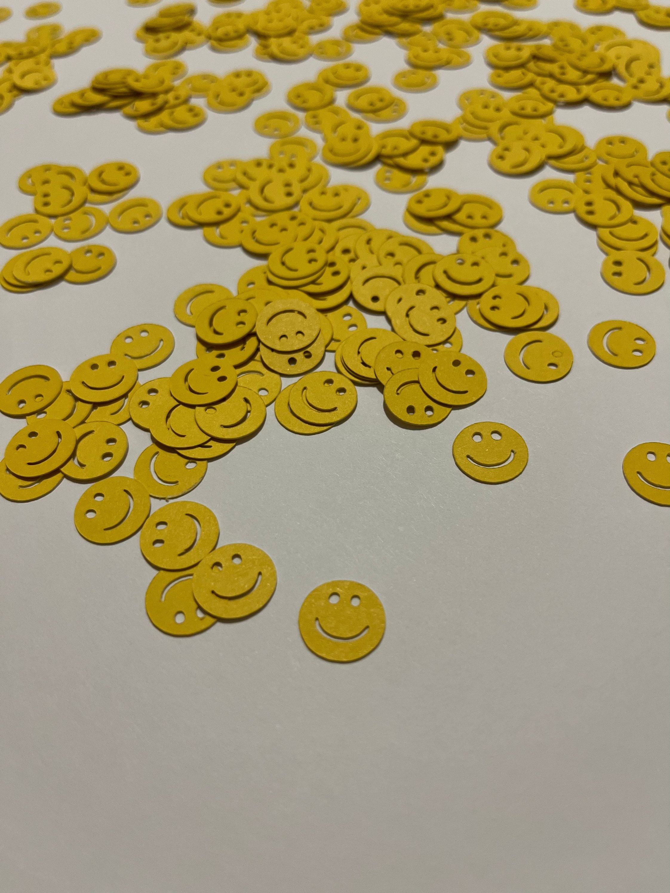 Smiley Face Confetti Handmade - Etsy