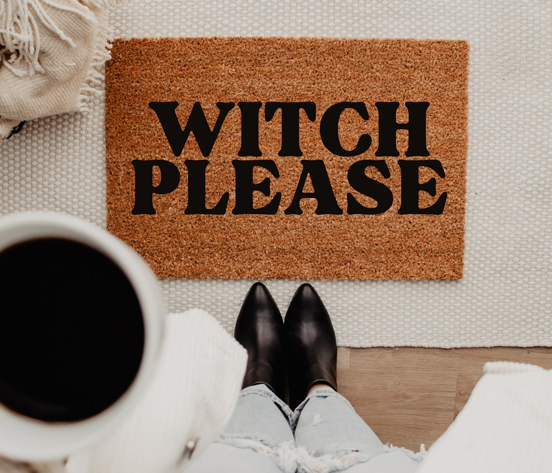 Handmade Witchy Coir Doormat | Housewarming Gift | Welcome Door Mat ...
