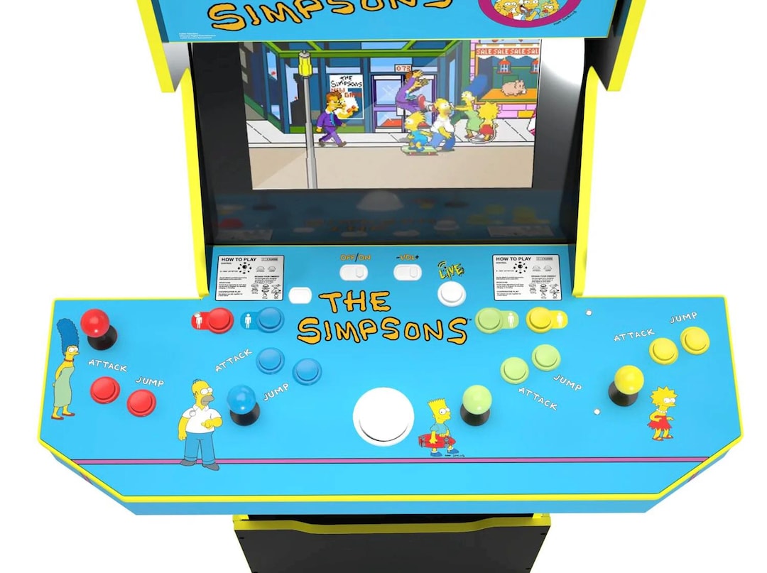 Arcade1up "simpsons" Deck Protector Overlay - for the Arcade1up ...