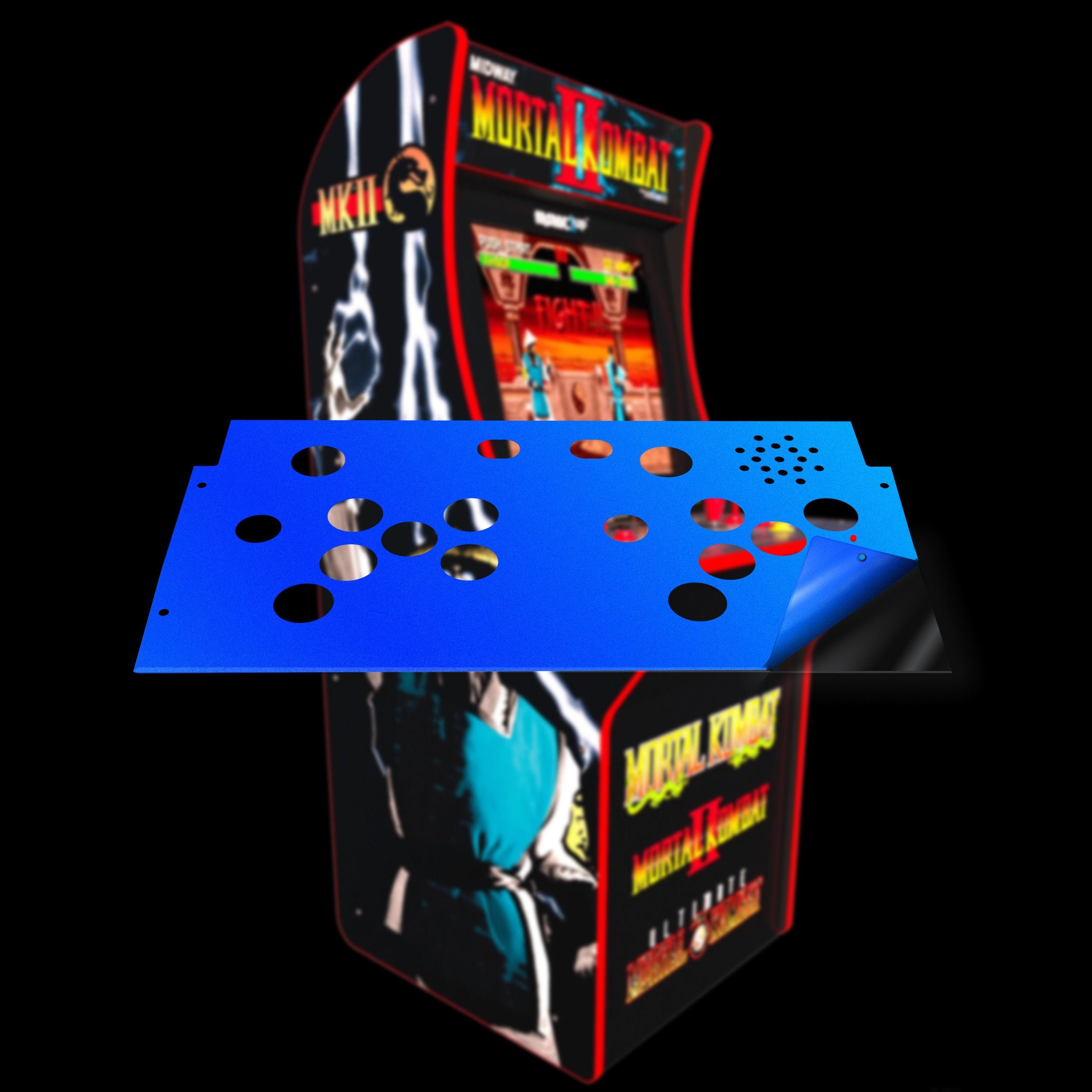 Arcade1up "mortal Kombat" Deck Protector Overlay - for the Arcade1up ...