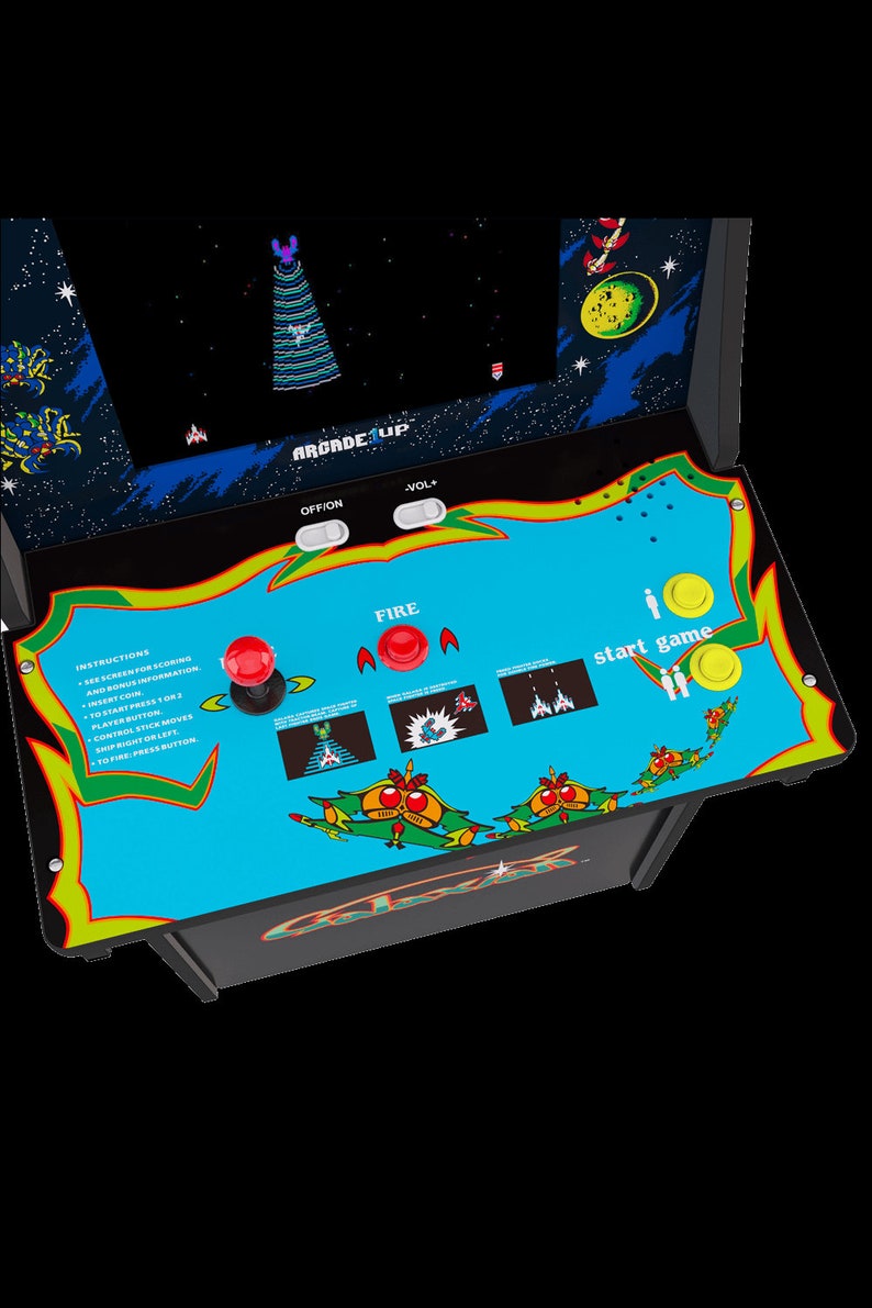 Arcade1up "galaga" Deck Protector Overlay - for the Arcade1up Original ...