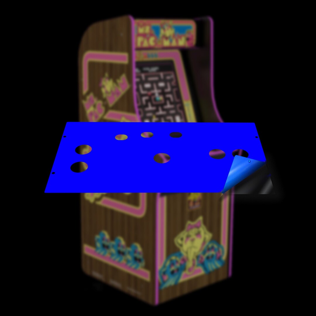 Arcade1up "ms Pac Man 40th Anniv." Deck Protector Overlay - for the ...