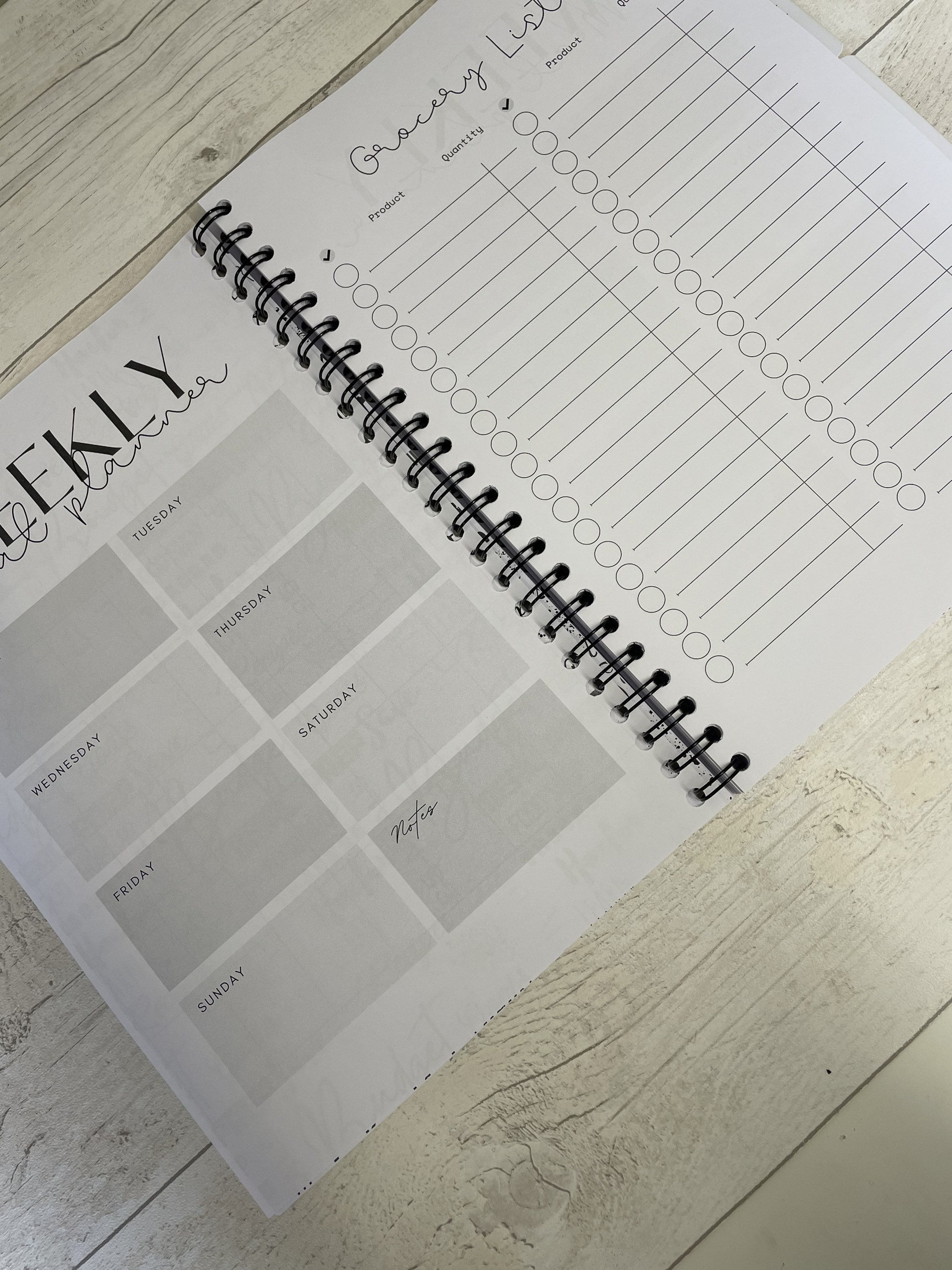 Ultimate Meal Planner/notebook 52 Weeks Blank Months - Etsy