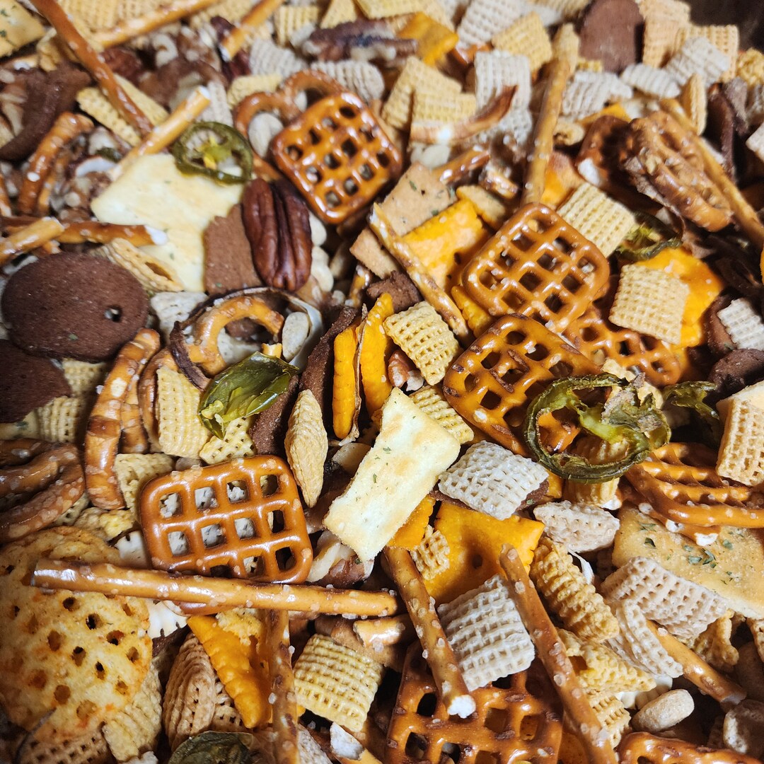 Spicy Chex Snack Mix: Loaded Flavor, Party Food (8 Cups) - Etsy