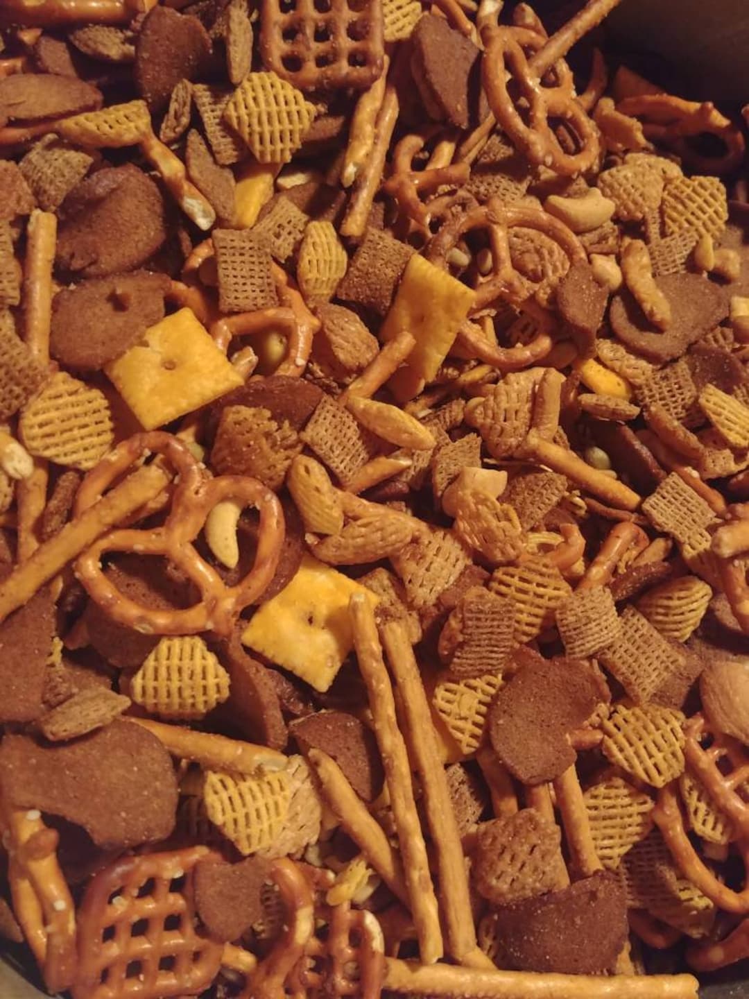 Handmade Chex Mix With Nuts: Original Flavor, Half Gallon Bag - Etsy