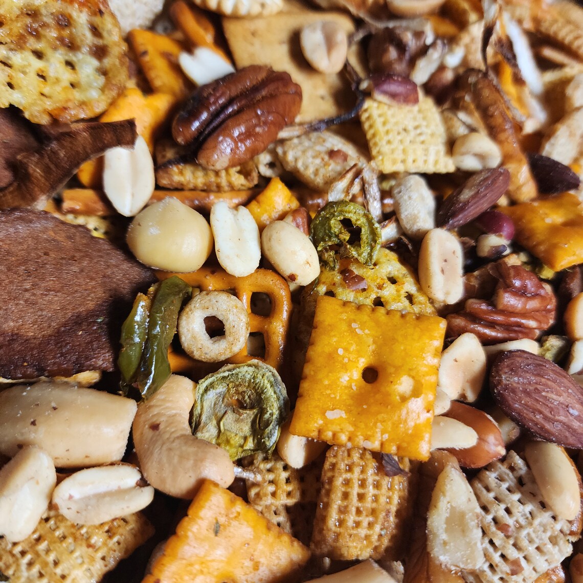 Spicy Chex Snack Mix: Loaded Flavor, Party Food (8 Cups) - Etsy