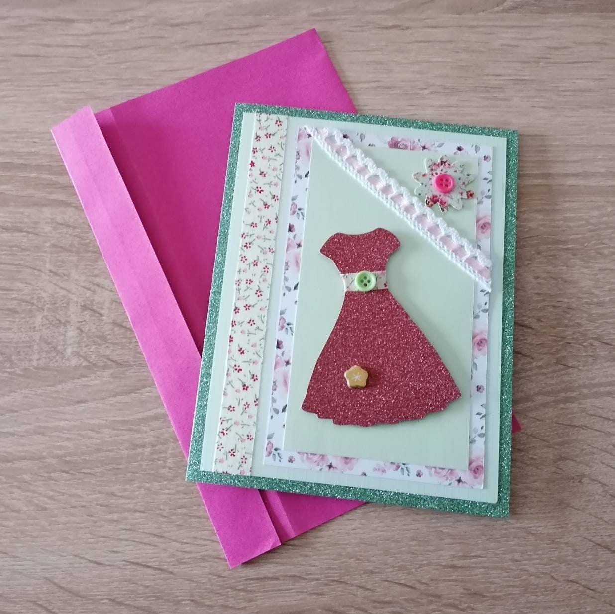 Handmade Dress Card