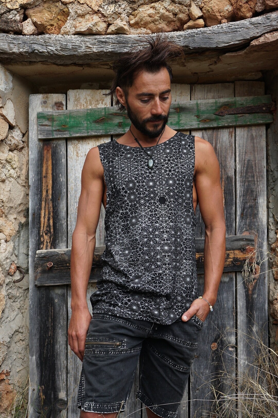 Higher Dimention Tank Top~mens T-shirt~tribal Clothing~hippie Clothing ...