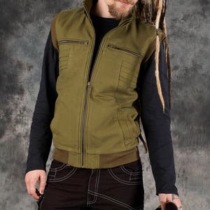 Psychedelic Vest Hoodie~tribal Clothing~mens Hippie Clothing~festival ...