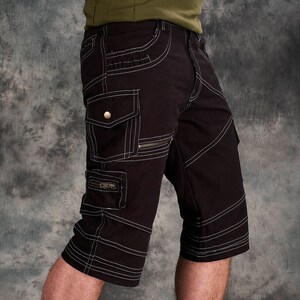 Cargo Psychedelic Shorts~men Goa Pants~tribal Clothing~gothic Pants ...