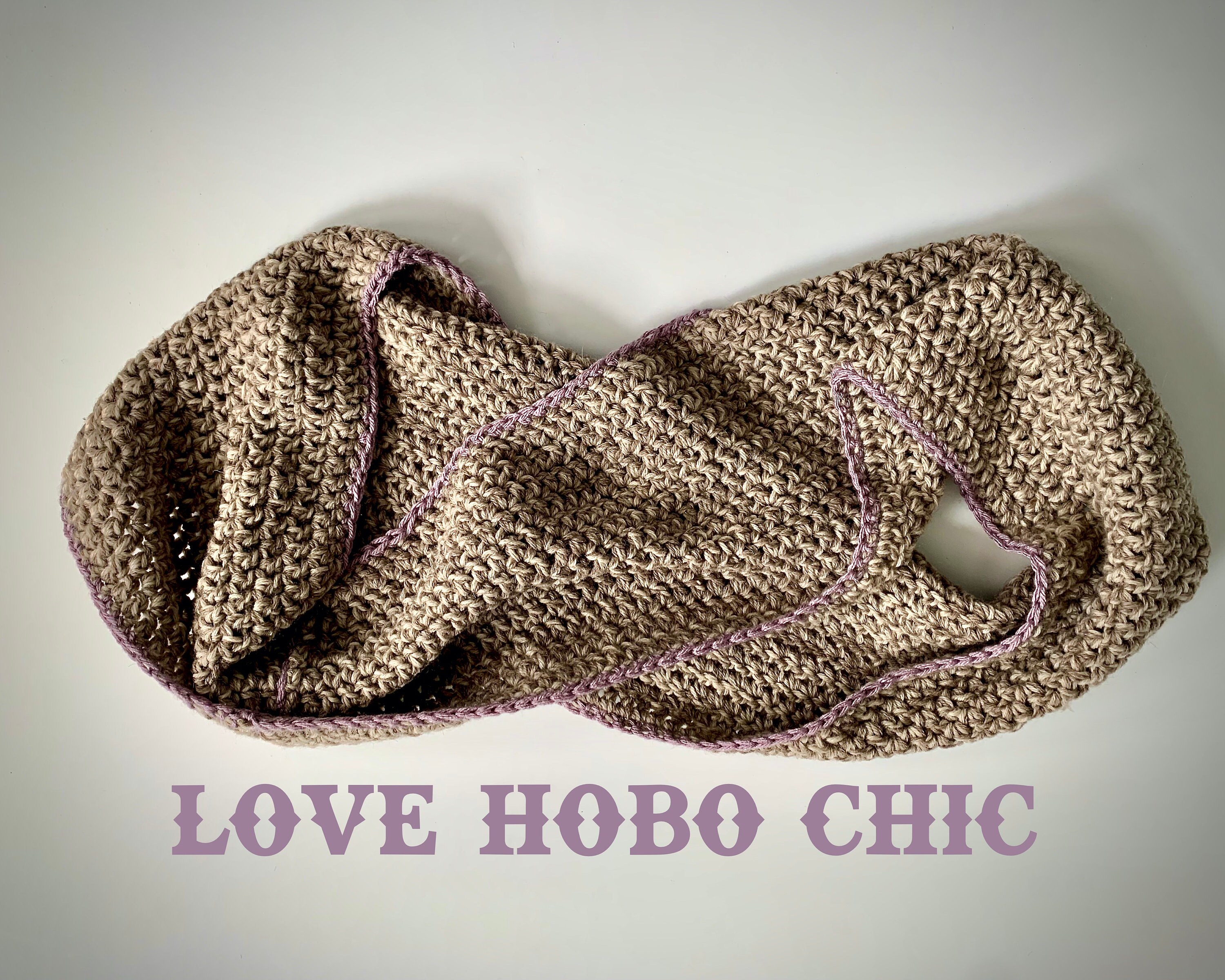 Escher Crochet Infinity Scarf Shawl Wool Oatmeal and - Etsy
