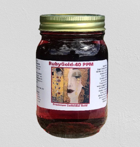 Rubygold 40 PPM Colloidal Gold-16 Ounces - Etsy