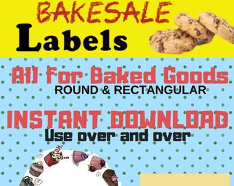 Printable Baked Goods Labels - Etsy