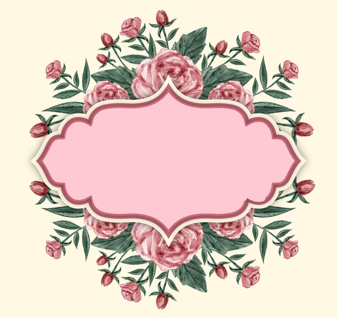 ROSES Labels Tags Stickers PRINTABLE Save the Date Bridal - Etsy