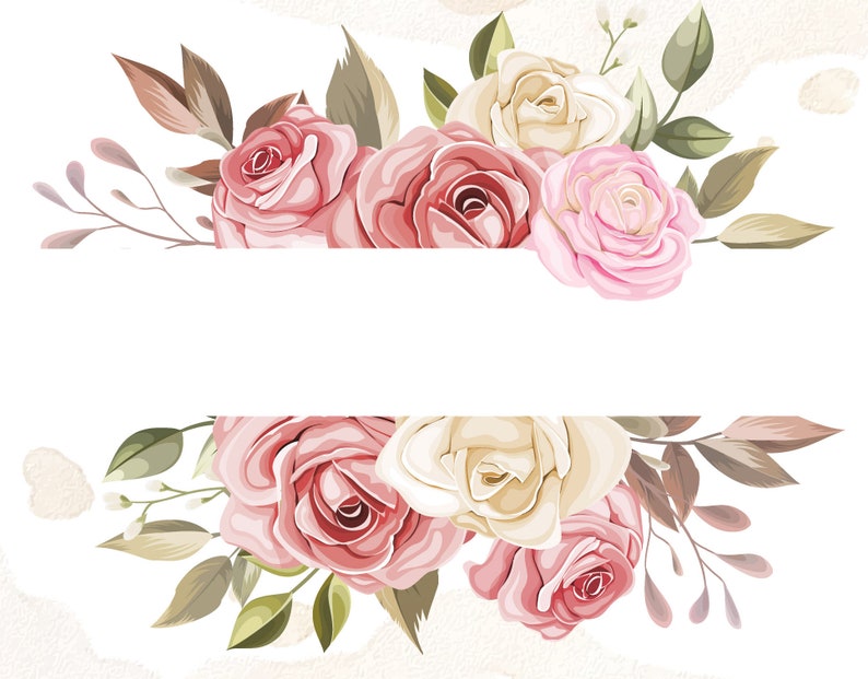 ROSES Labels Tags Stickers PRINTABLE Save the Date Bridal - Etsy