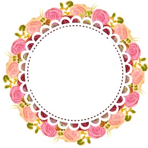 ROSES Labels, Tags, Stickers -PRINTABLE, Save the Date, Bridal Shower ...