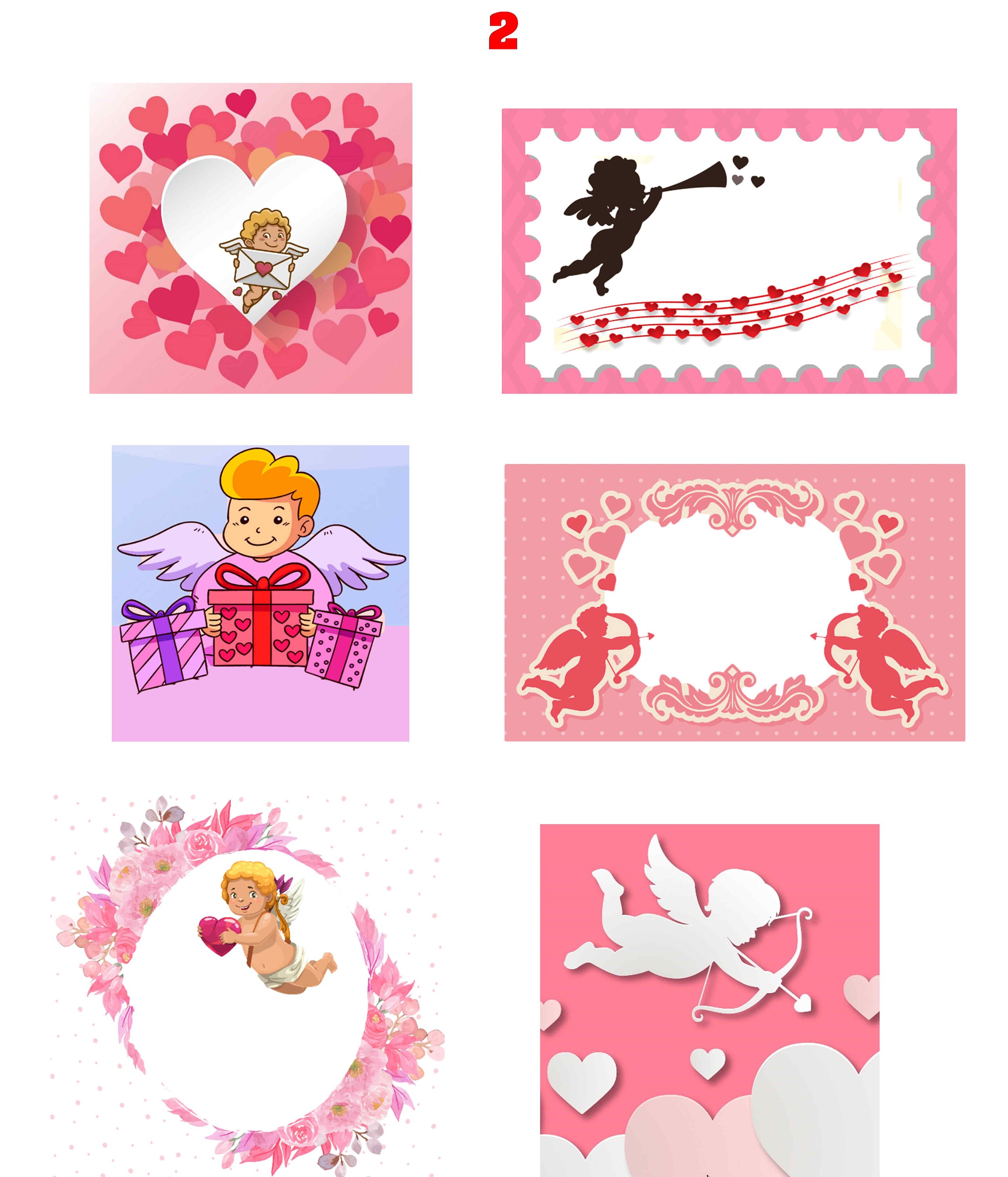 CUPID Labels, Tags & Stickers - PRINTABLE -12 Designs - Party Decor ...