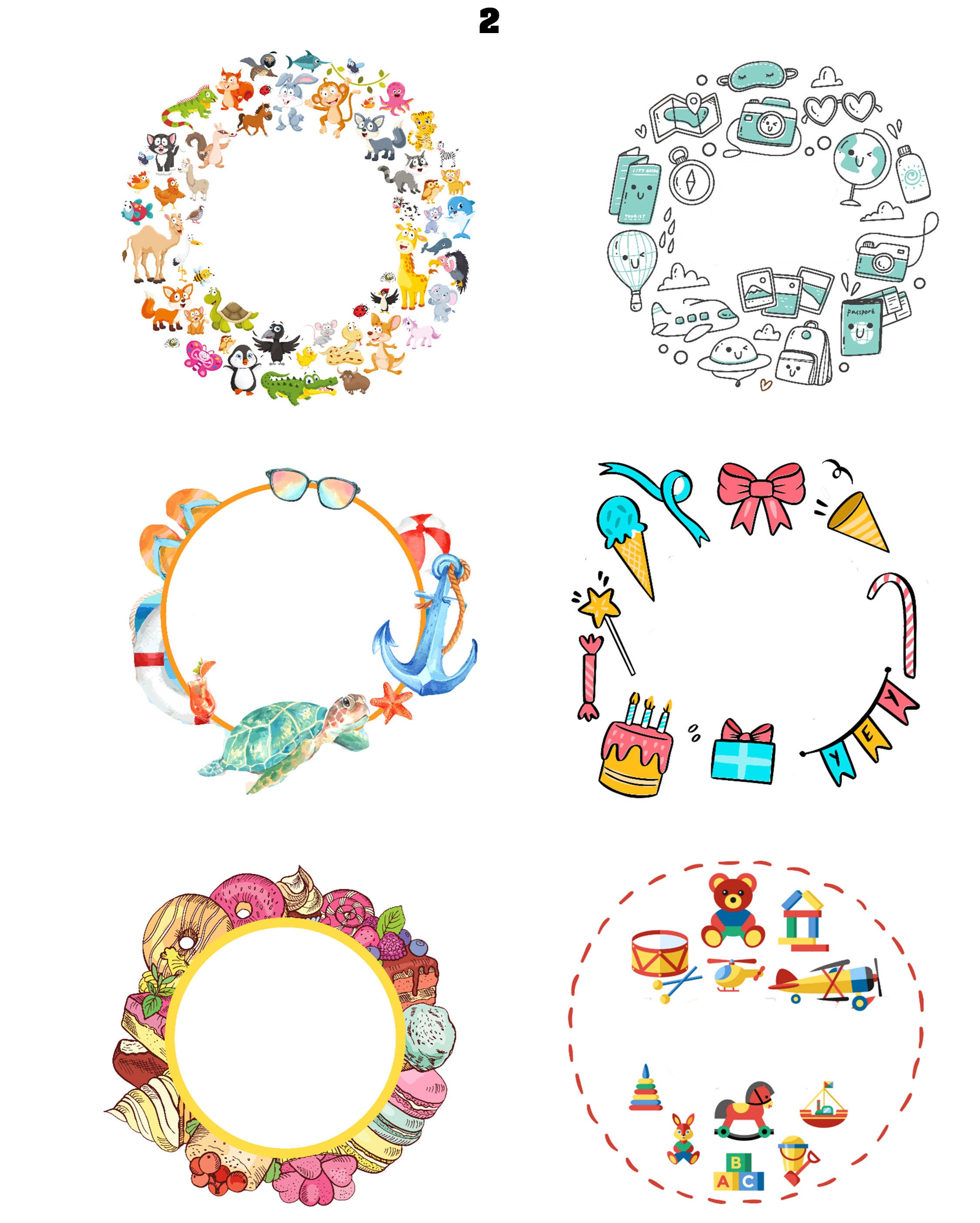 Canning and Baking Labels PRINTABLE PLAY & FUN, Round 12 Designs 2 ...