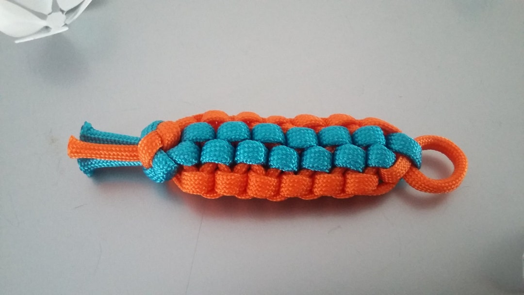 Paracord Braiding Scoubidou Keychain Striped - Etsy
