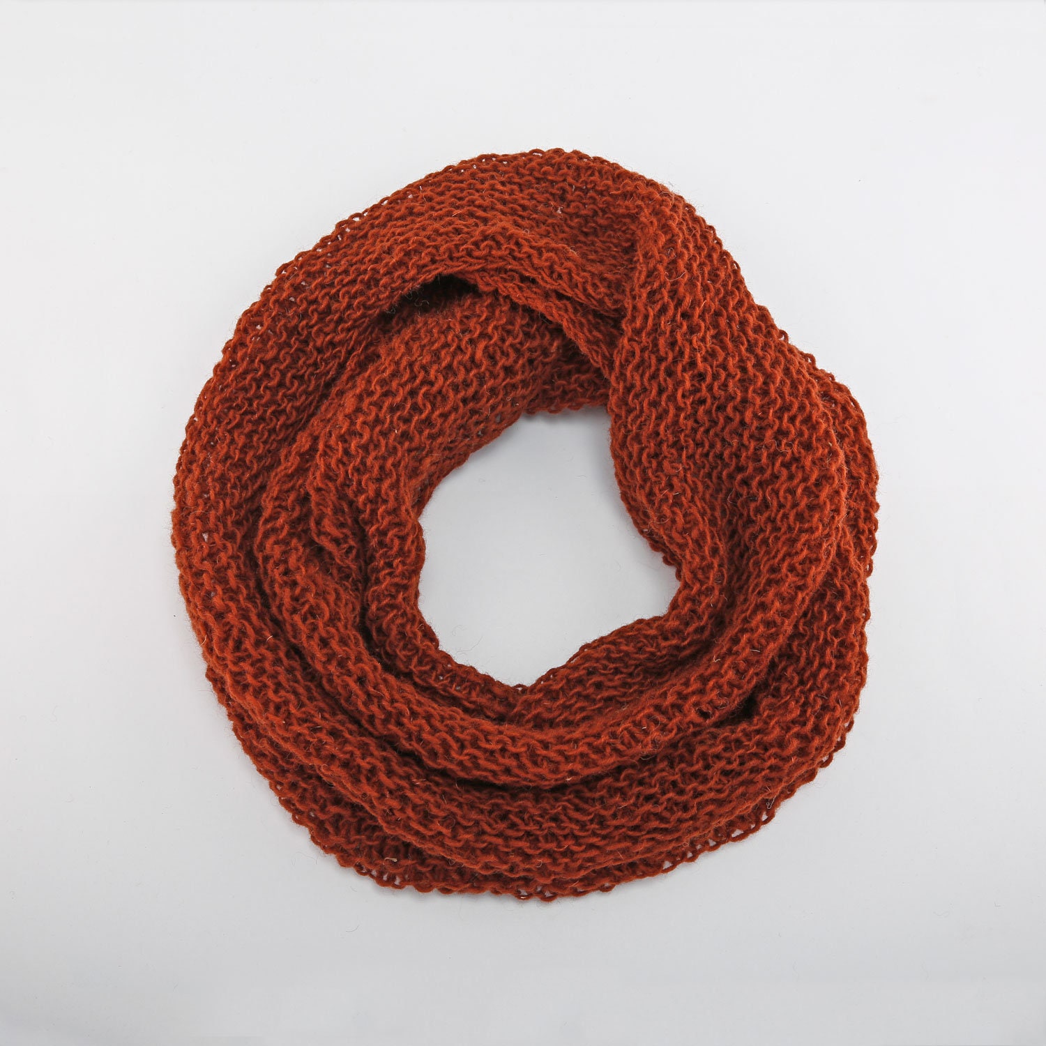 Wool Infinity Scarf, Handknitted Scarf, Infinity Scarf for Women, Wool ...