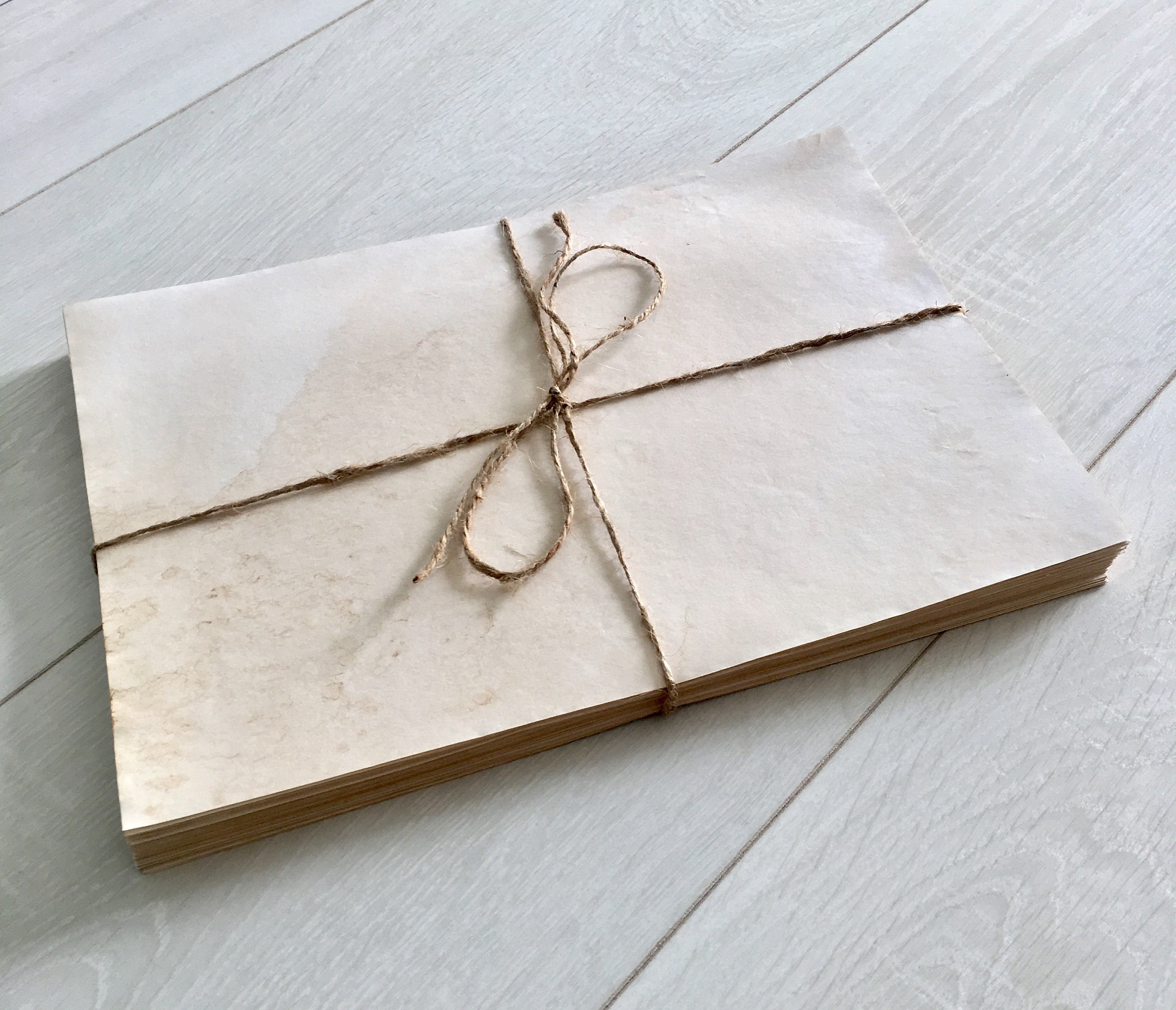 100 Sheets of Tea Dyed Paper A4, Aged Paper Sheets, Vintage Style ...