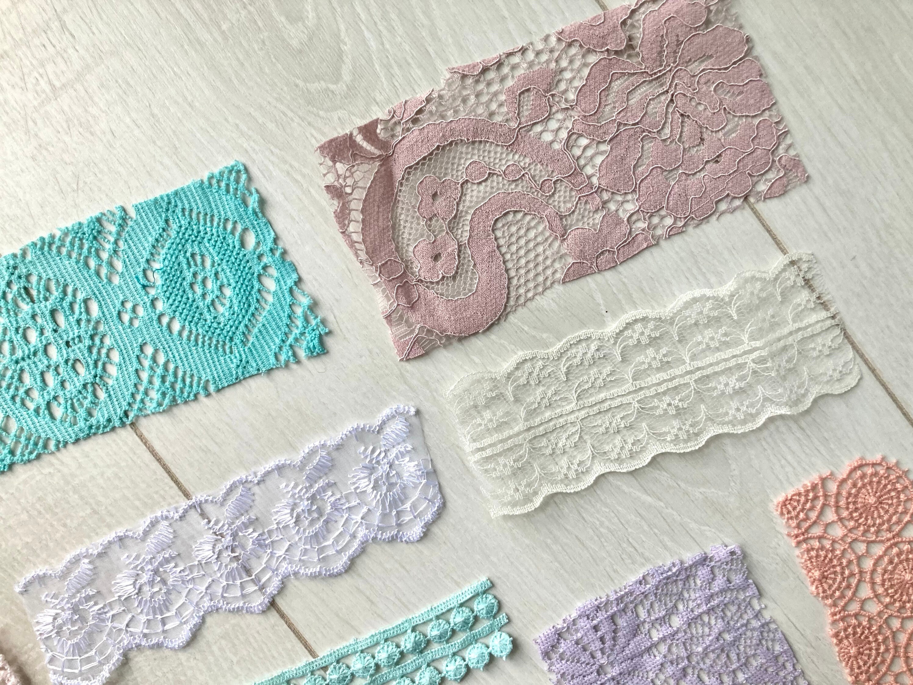 Junk Journal Lace Kit Pastel Lace Bundle Vintage Lace - Etsy