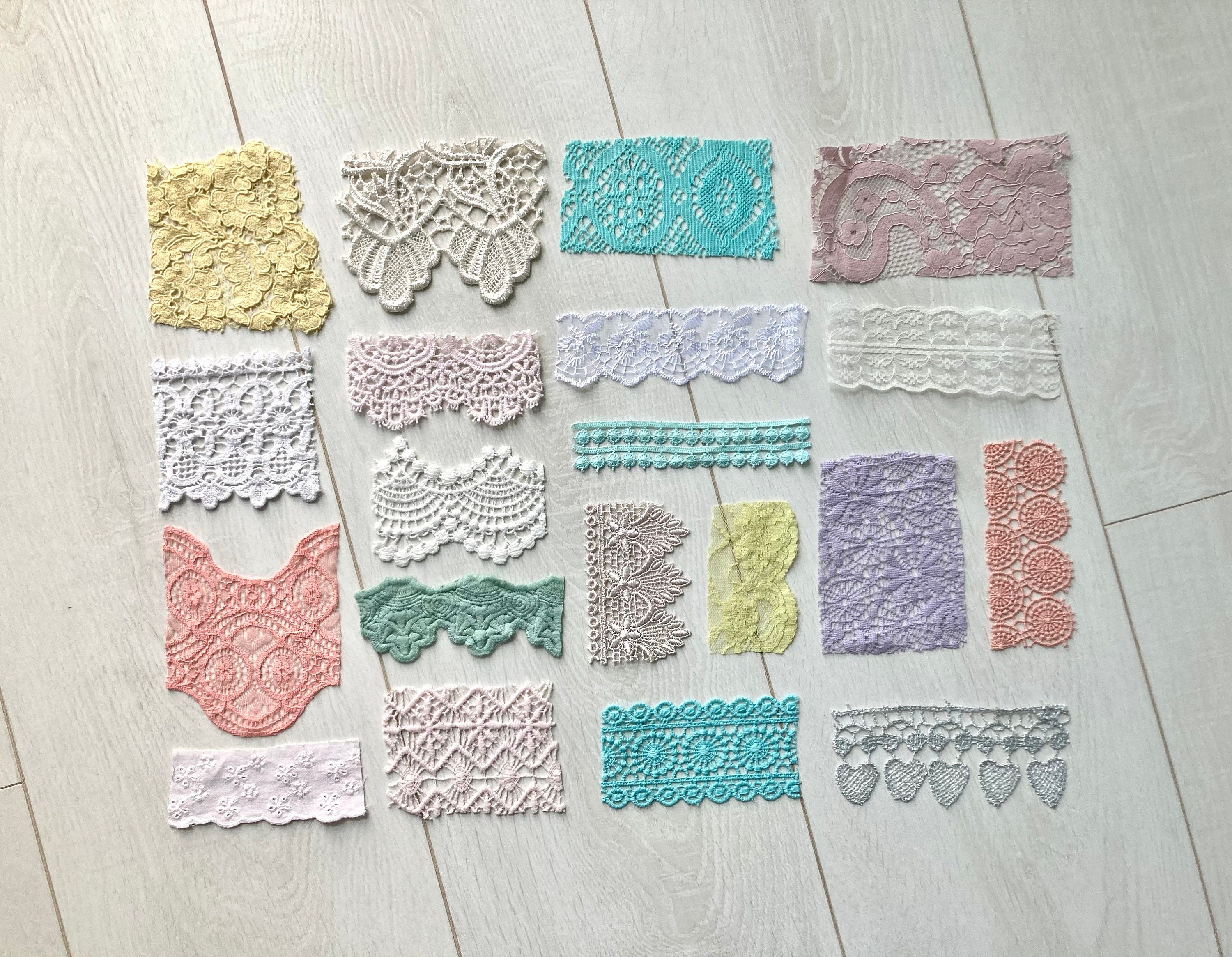 Junk Journal Lace Kit Pastel Lace Bundle Vintage Lace - Etsy