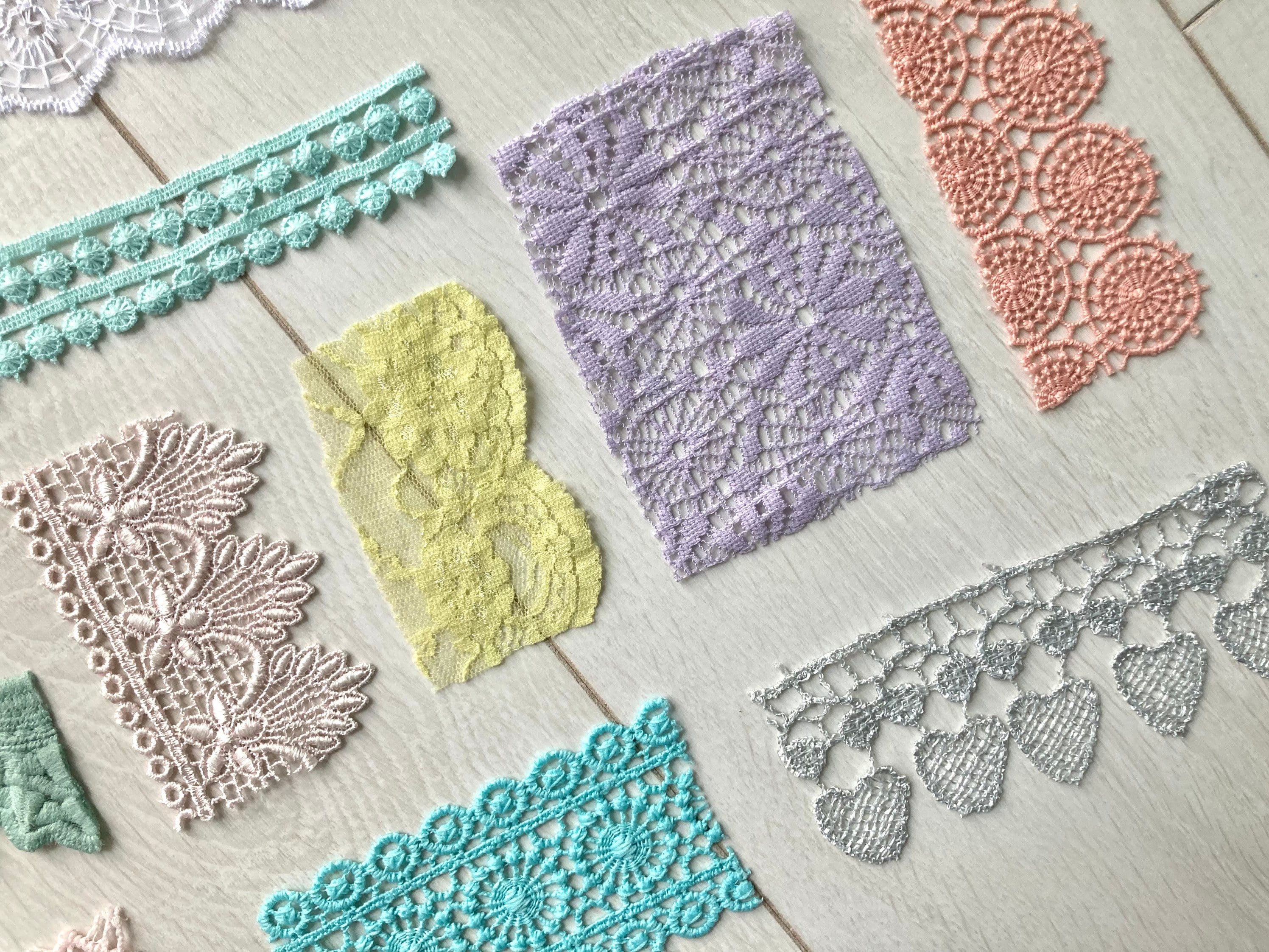 Junk Journal Lace Kit Pastel Lace Bundle Vintage Lace - Etsy