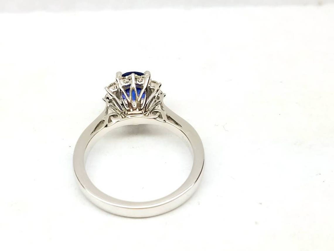 Blue Sapphire Engagement Ring/something Blue/september - Etsy