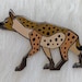 Spotted Hyena Hard Enamel Pin: Art Deco Animal Pin - Etsy