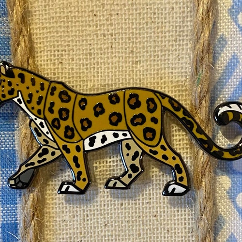 African Leopard Hard Enamel Pin Leopard Pin Animal Pin | Etsy