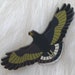 Common Black Hawk Hard Enamel Pin Hawk Pin Bird Pin Art - Etsy