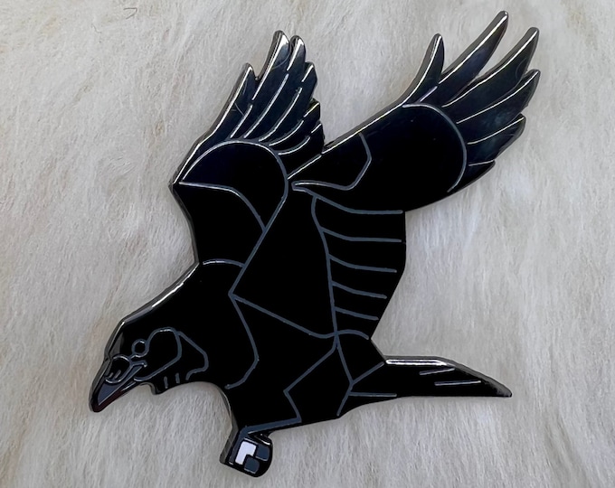 Raven in Flight - Etsy
