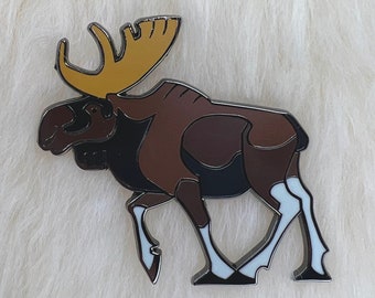 Moose Brooch - Etsy