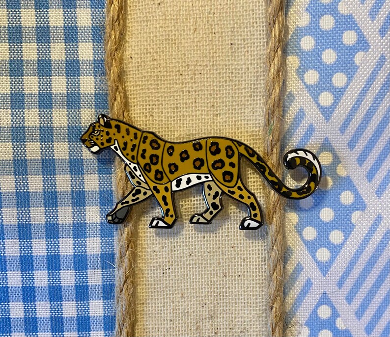 African Leopard Hard Enamel Pin Leopard Pin Animal Pin | Etsy