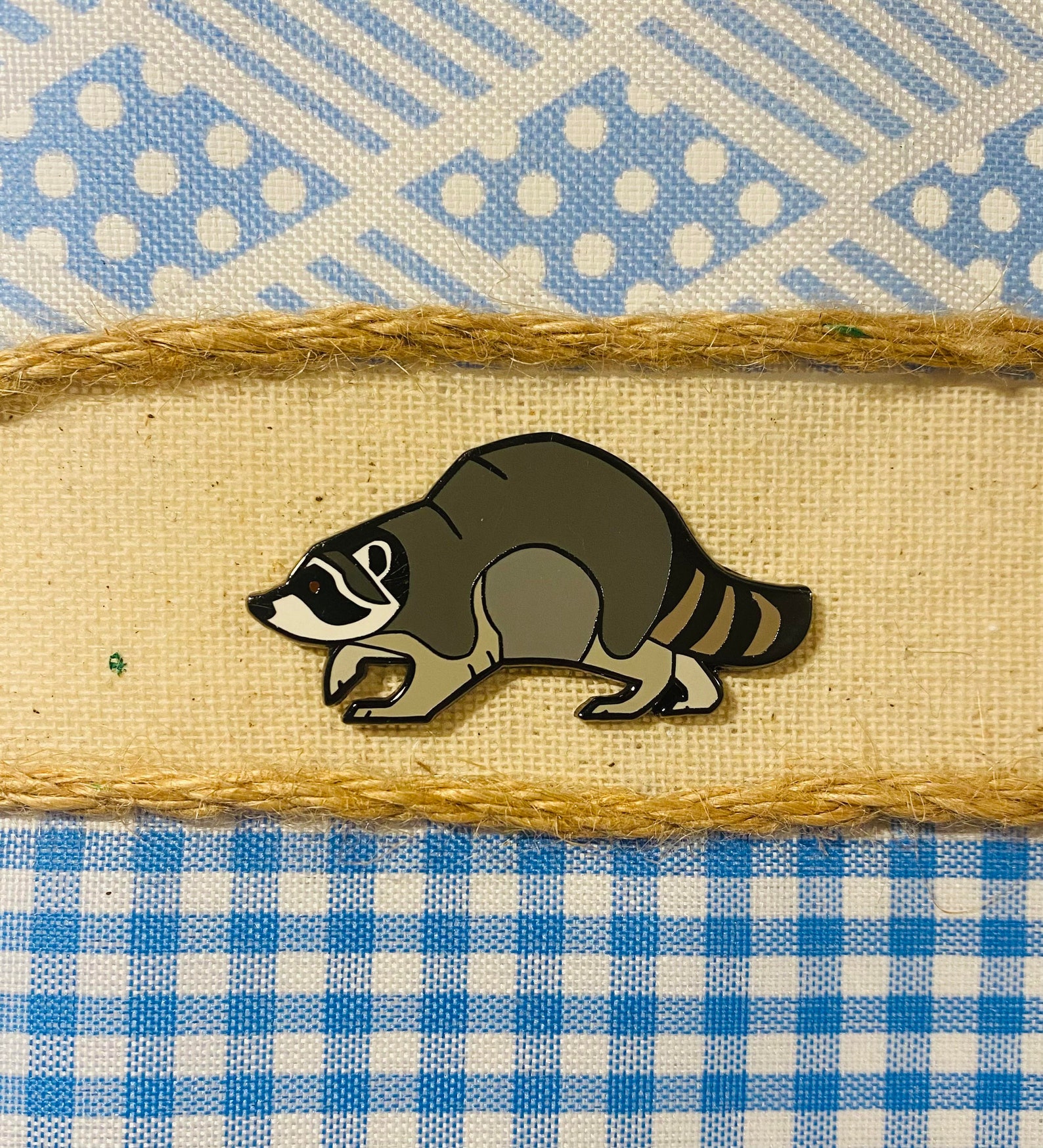Raccoon Hard Enamel Pin Raccoon Pin Animal Pin Art Deco | Etsy
