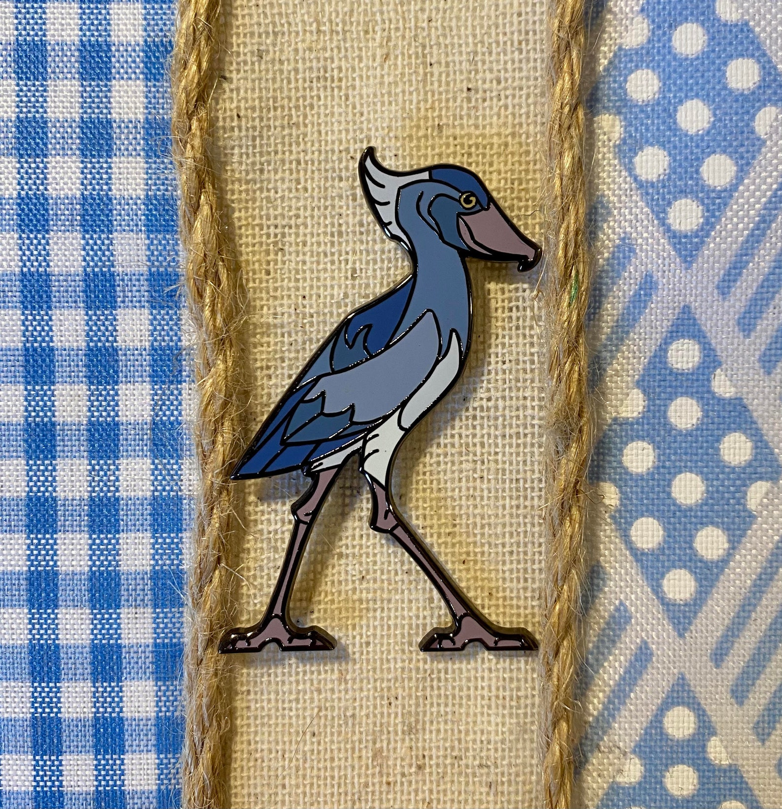 Shoebill Stork Hard Enamel Pin Shoebill Stork Pin Bird | Etsy
