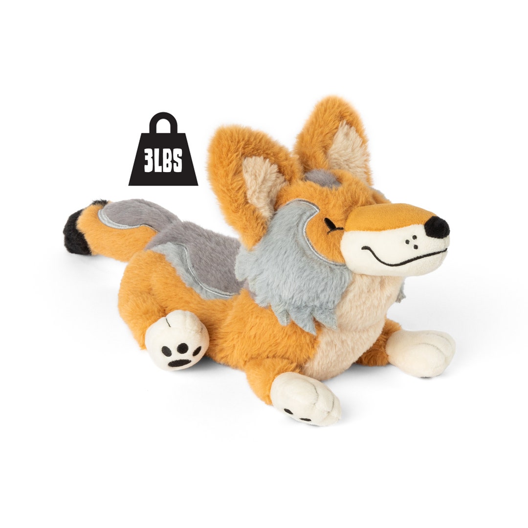 3 Lb Weighted Coyote Plush: Sensory Calming Stuffed Animal - Etsy
