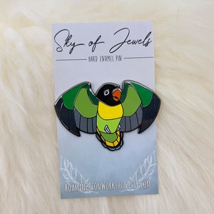 Yellow Collared Lovebird Masked Lovebird Bird Hard Enamel Pin - Etsy