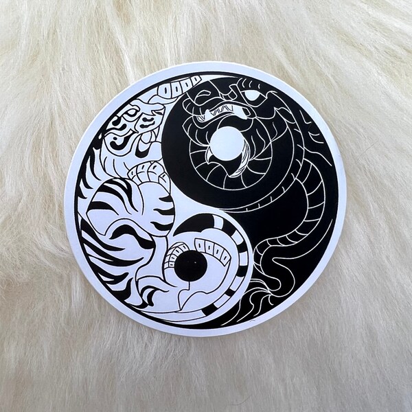 Yin Yang Sticker - Etsy